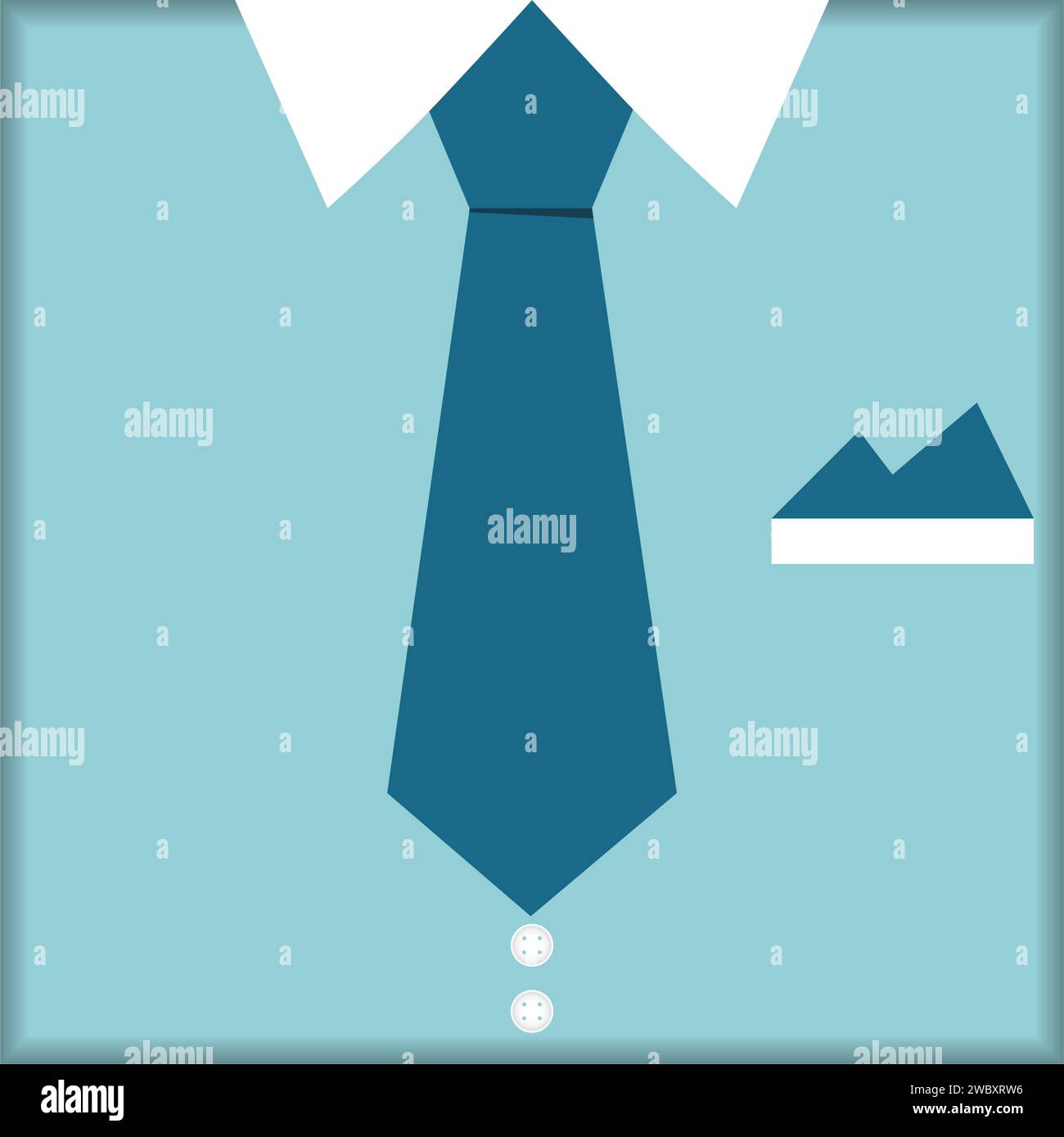 Formal white shirt and blue suit clothing Stock Vector Images - Alamy