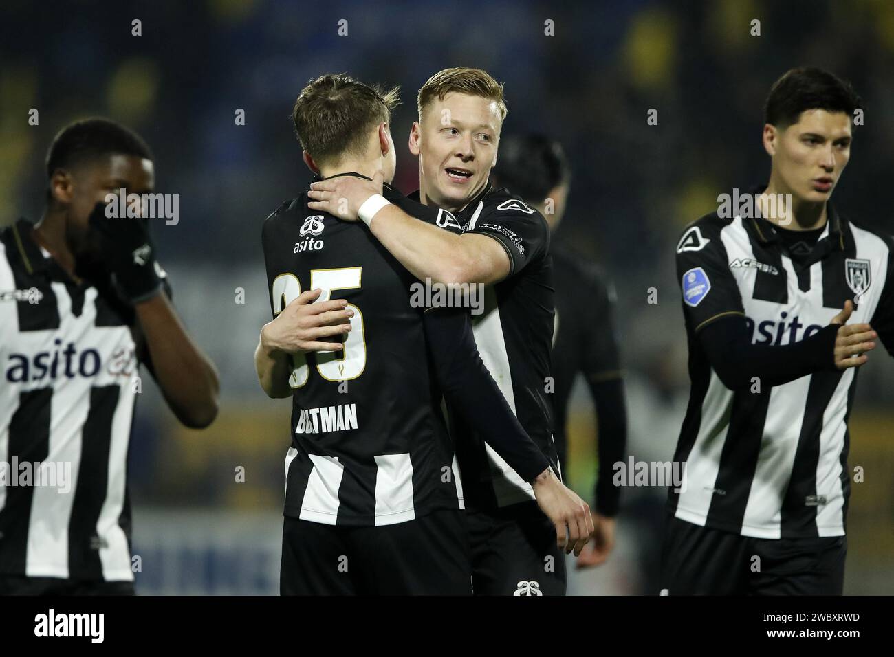 WAALWIJK - (l-r) Stijn Bultman of Heracles Almelo, Jannes Wieckhoff of ...