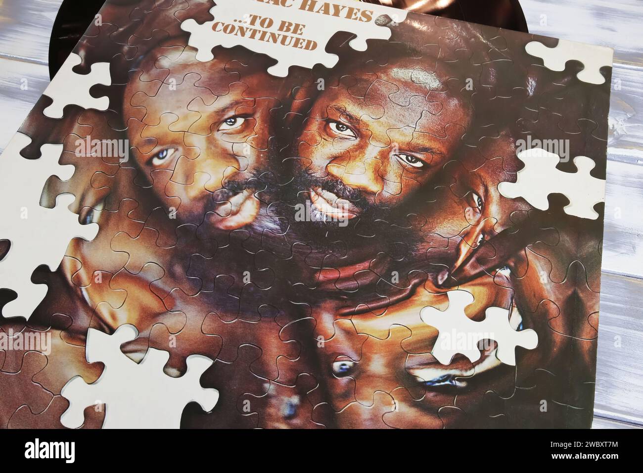 Viersen, Germany - May 9. 2023: Closeup of soul singer Isaac Hayes ...