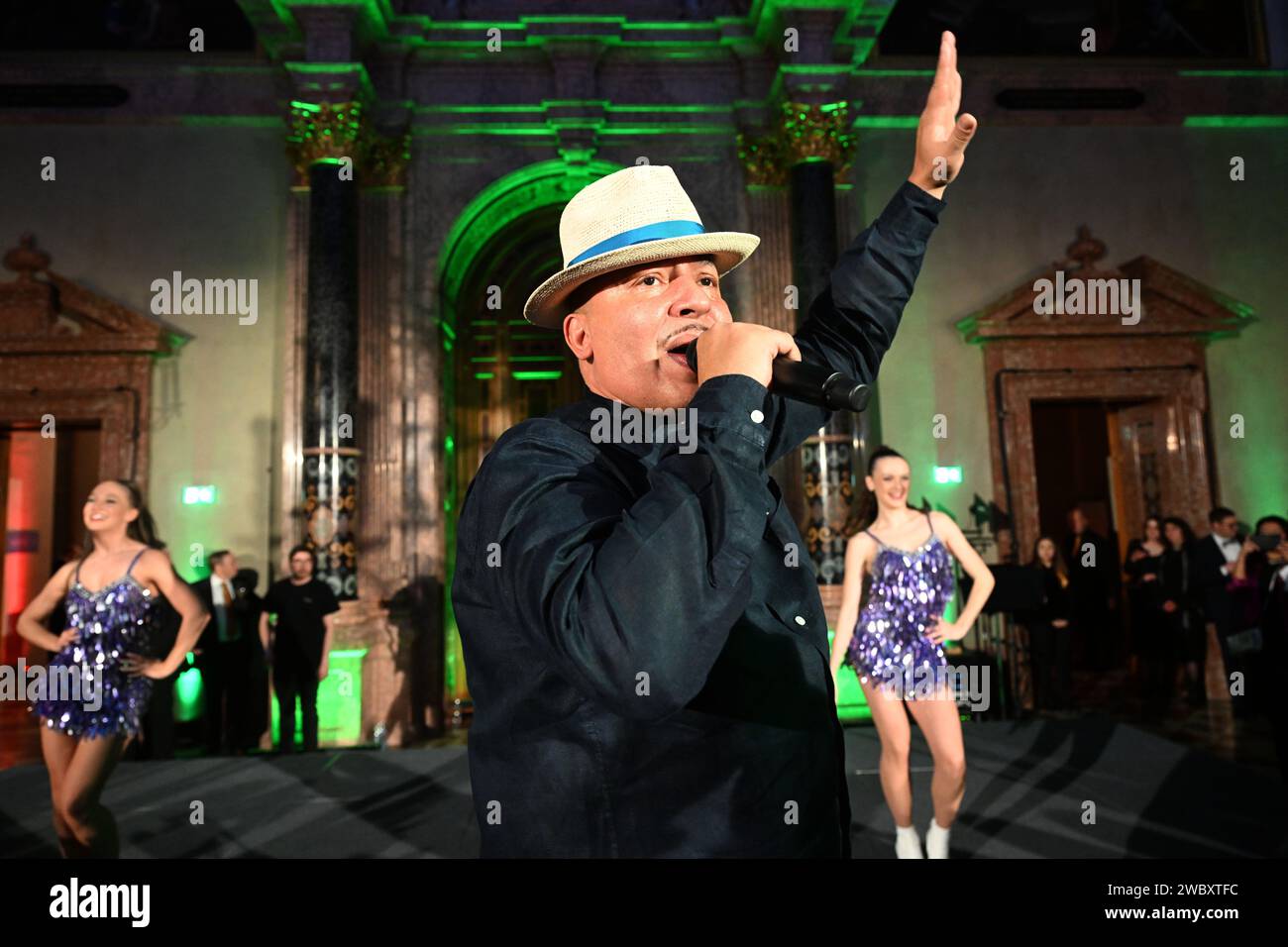Munich, Germany. 12th Jan, 2024. Singer Lou Bega performs at the New ...