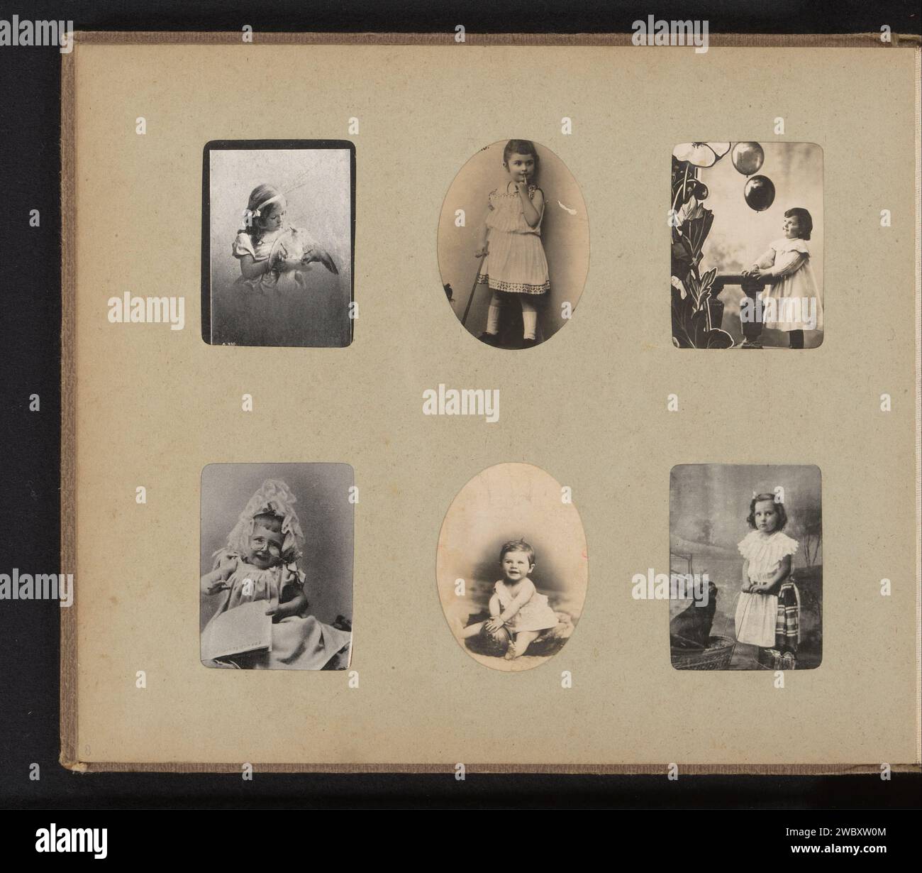 Children portraits, Anonymous, 1890 - 1900 photomechanical print Five ...