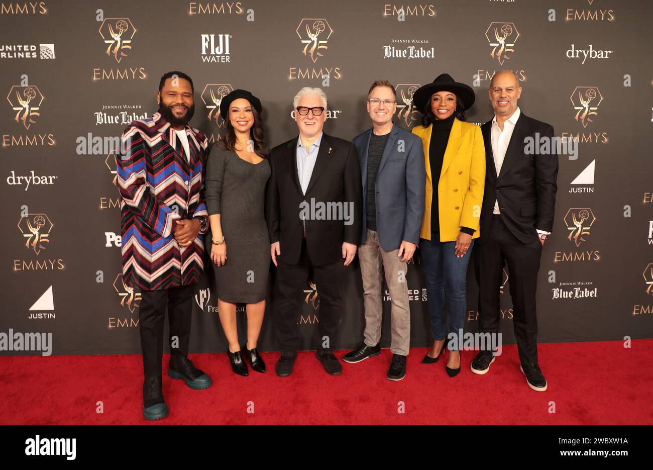 75th Emmy Awards Host actor and comedian Anthony Anderson, with Jeannae ...