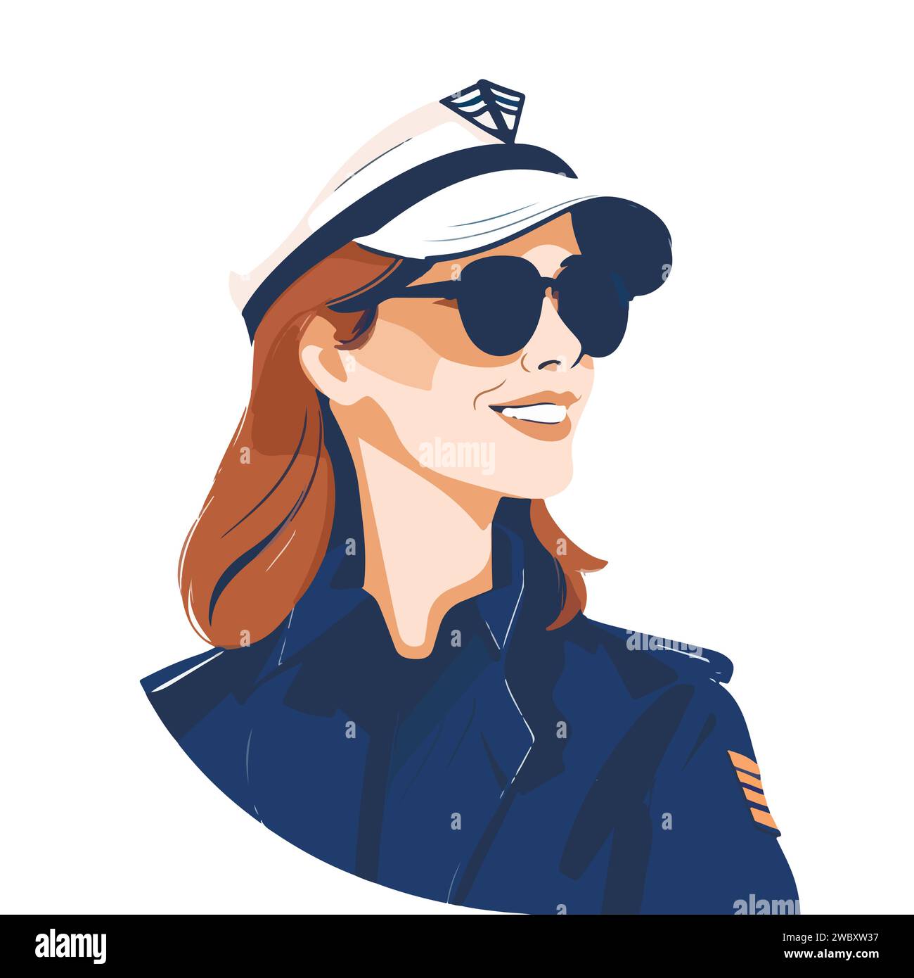 Woman pilot Stock Vector Images - Alamy