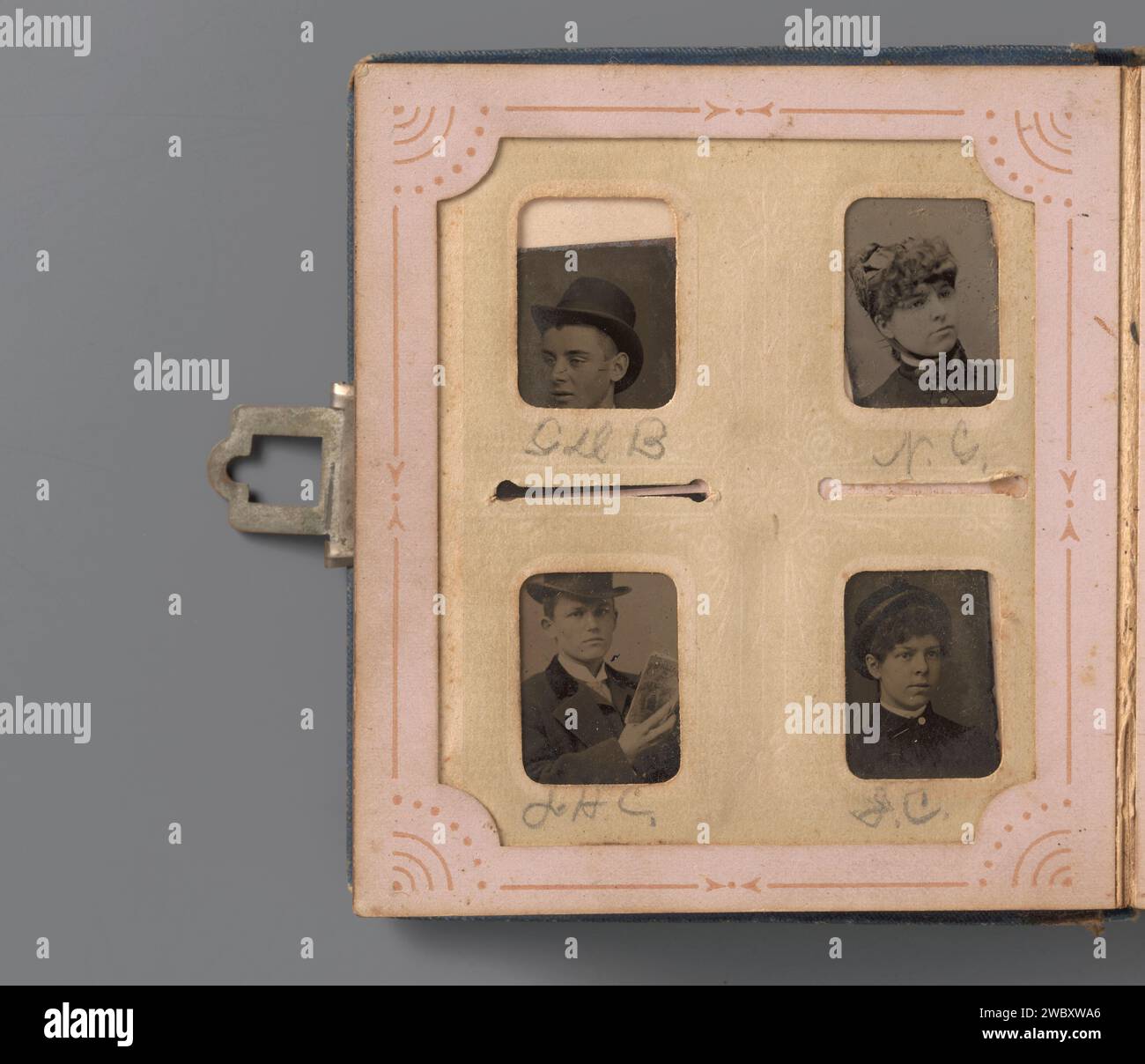 Four portraits of young men and young women, Anonymous, 1855 - 1940 ...