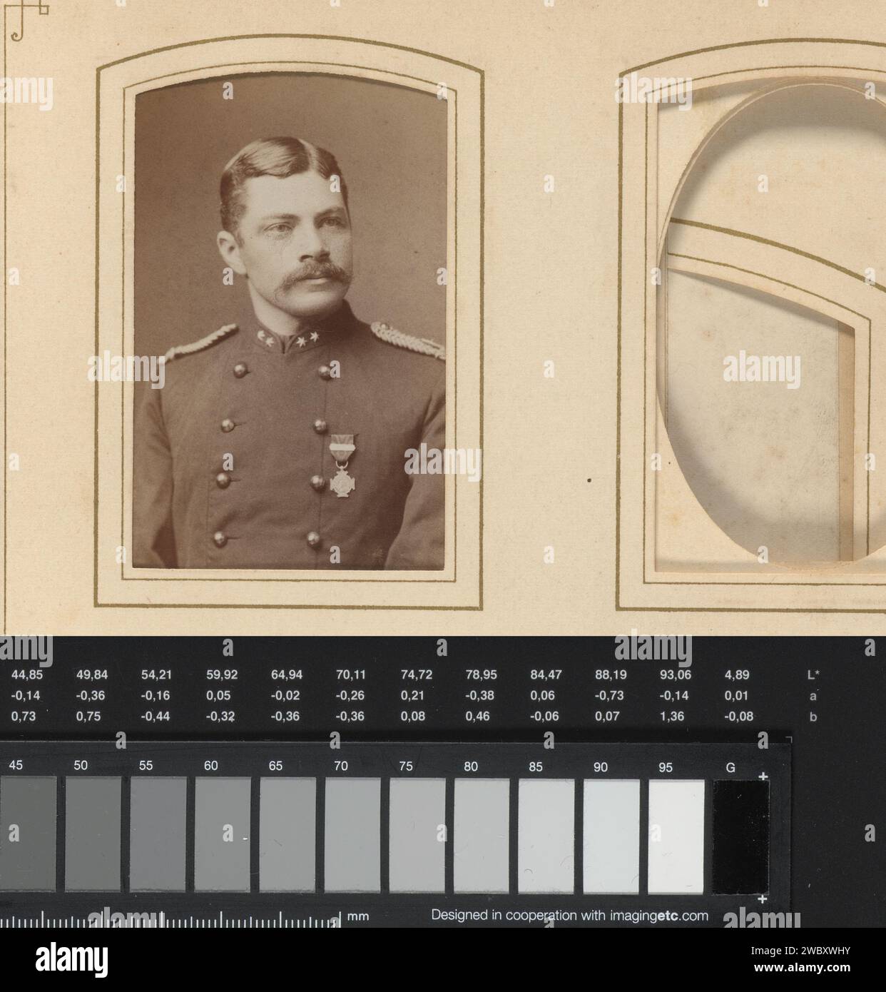 Portrait of a man in military uniform, Johannes Baer, 1863 - 1906 ...