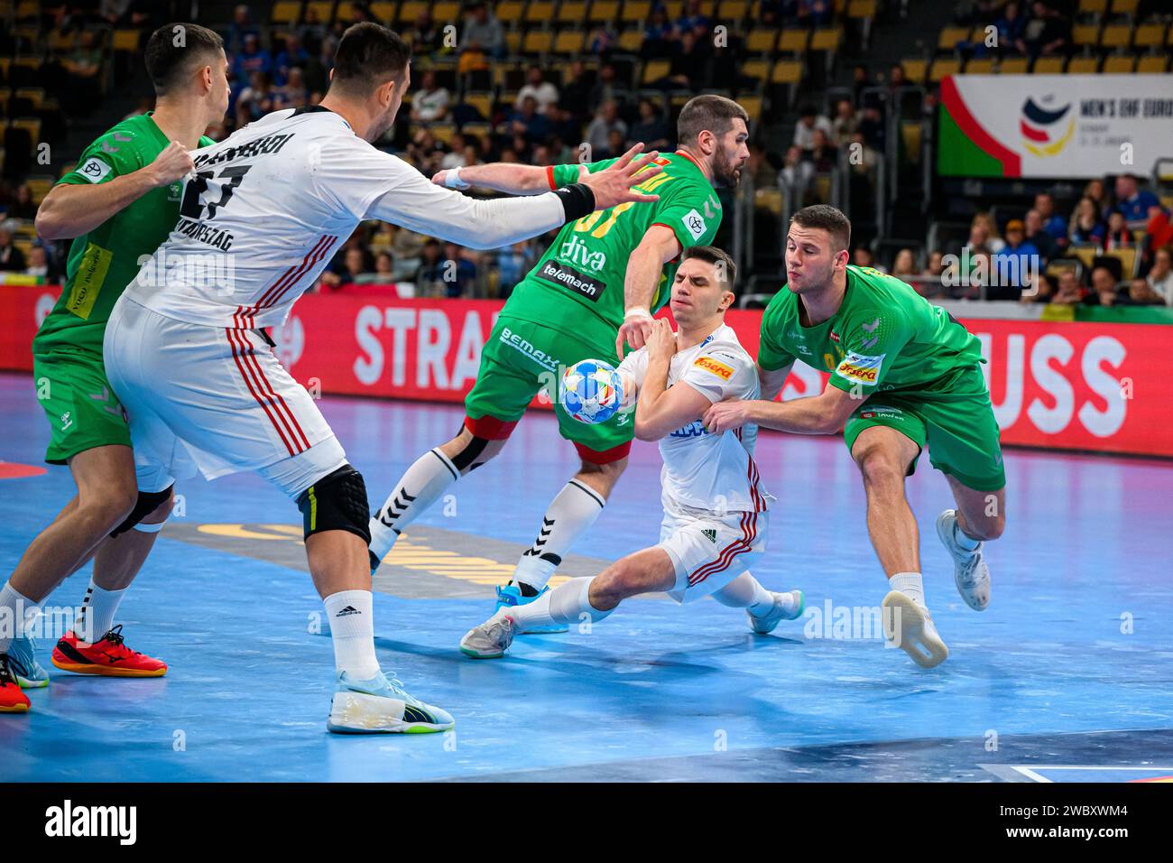 Munich, Germany. 12th Jan, 2024. Handball: European Championship ...