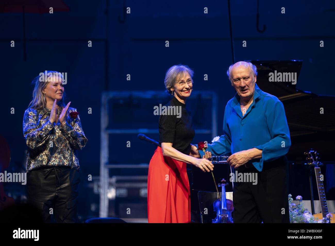 AMSTERDAM - Herman van Veen with his wife and eldest daughter Babette ...