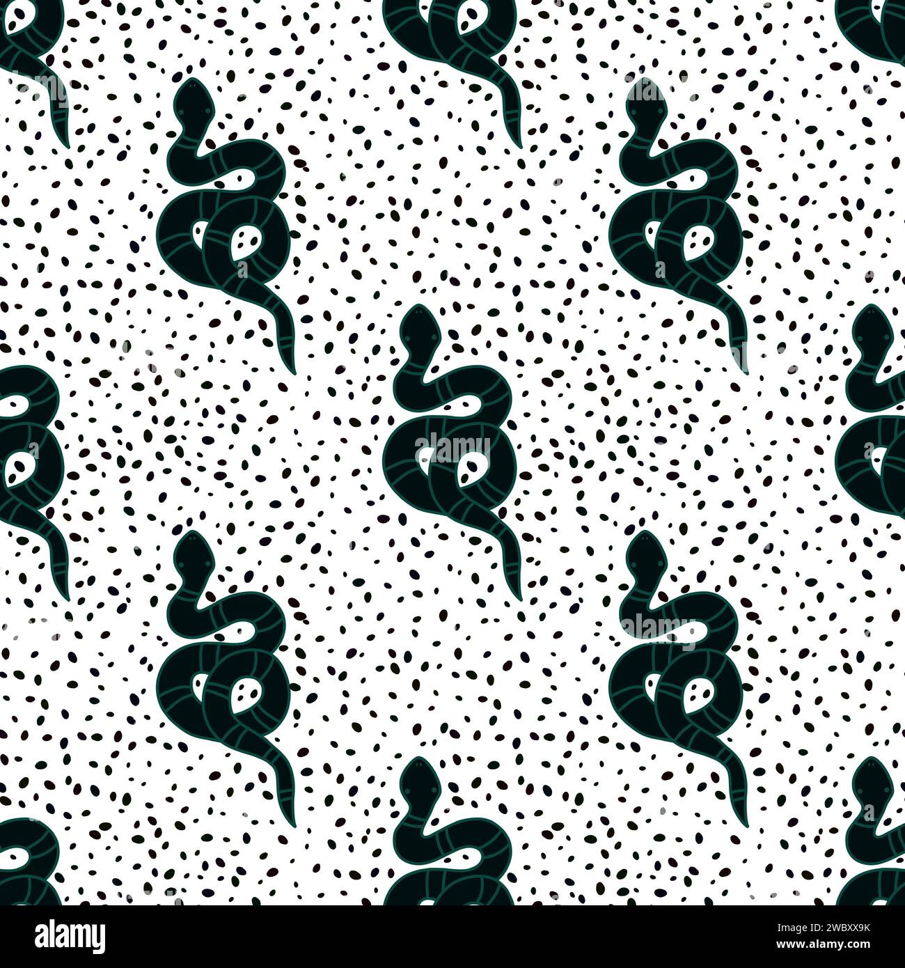 Cartoon animals seamless snakes pattern for wrapping paper and fabrics ...