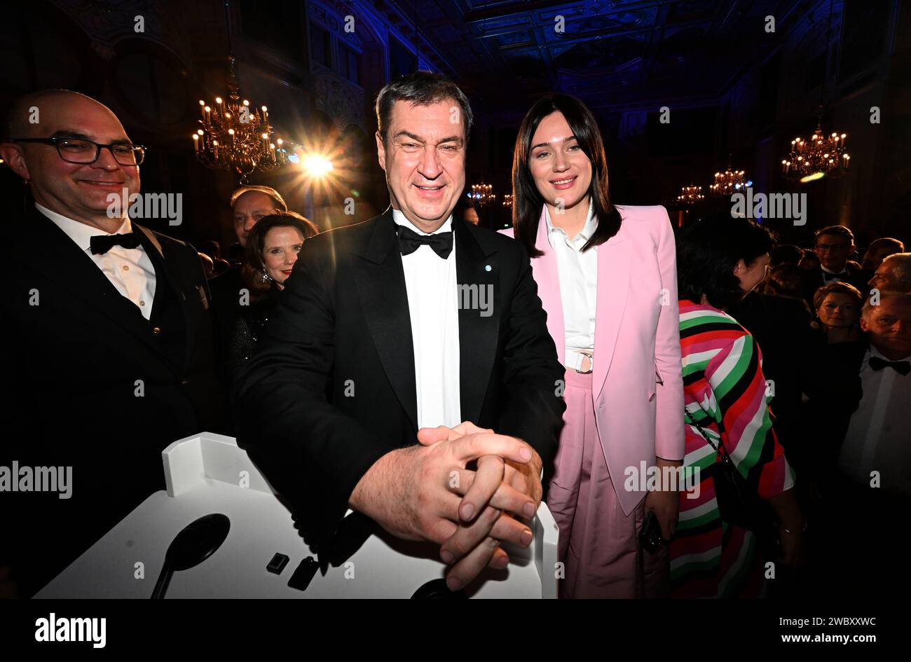 Munich, Germany. 12th Jan, 2024. Prime Minister Markus Söder (CSU) and ...