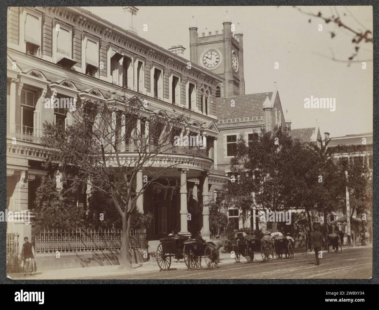 Exterior of the Hong Kong-Shanghai Bank at the Bund in Shanghai ...