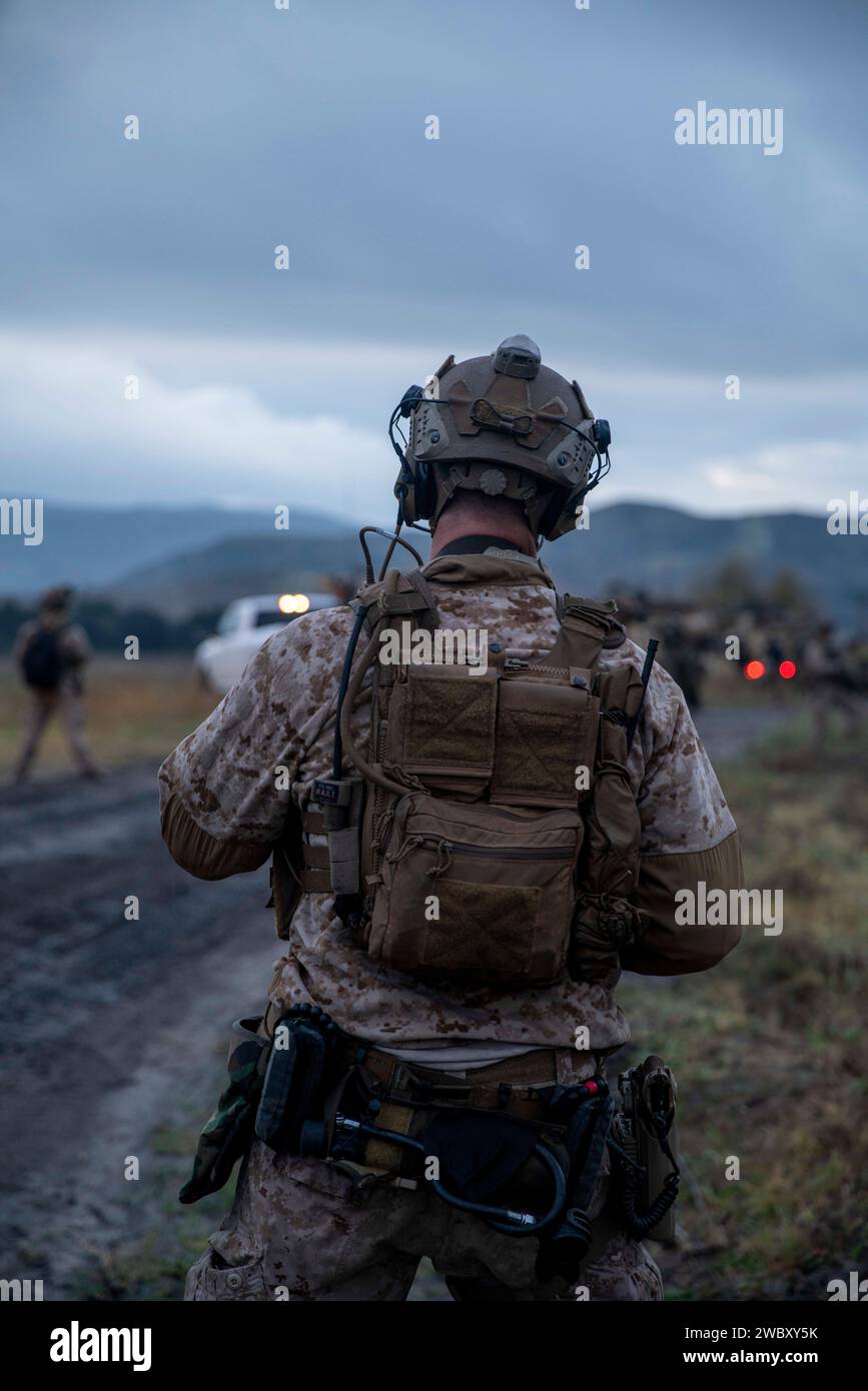 A U.S. Marine assigned to the Reconnaissance Company, 15th Marine ...