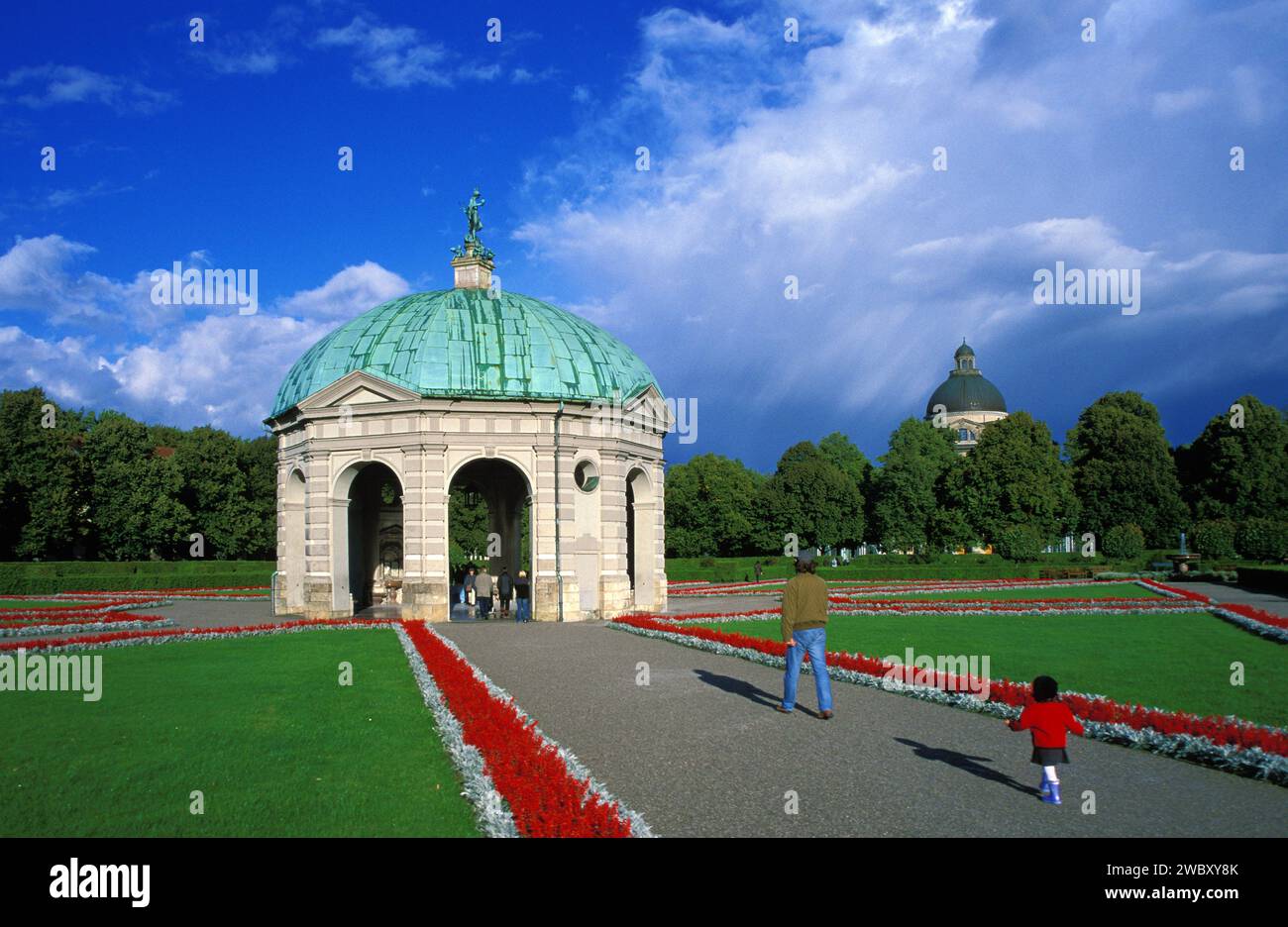 the former royal garden called Hofgarten with Hofgarten Temple or Diana ...