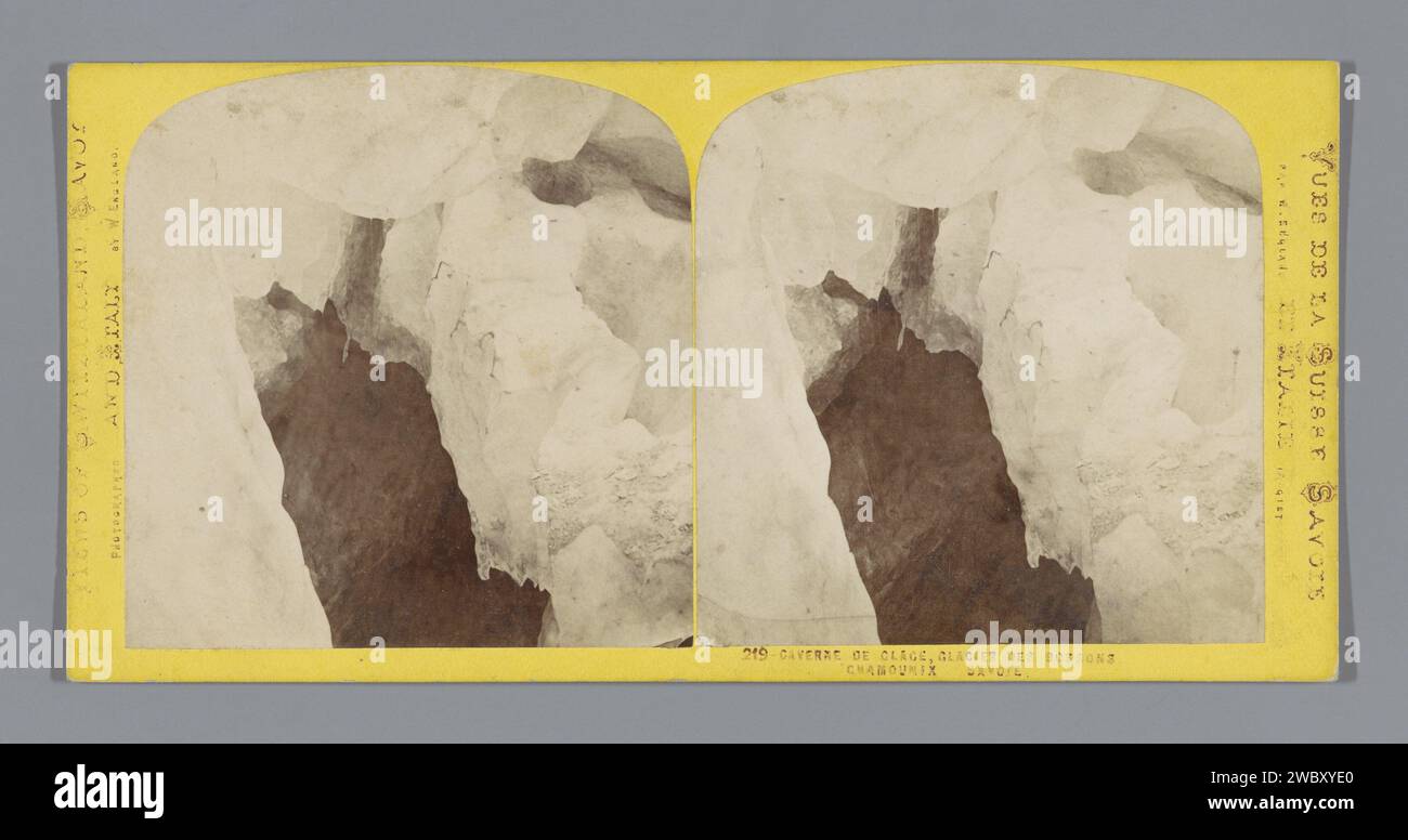 Ice cave in the Bossons glacier, William England, c. 1850 - c. 1880 ...