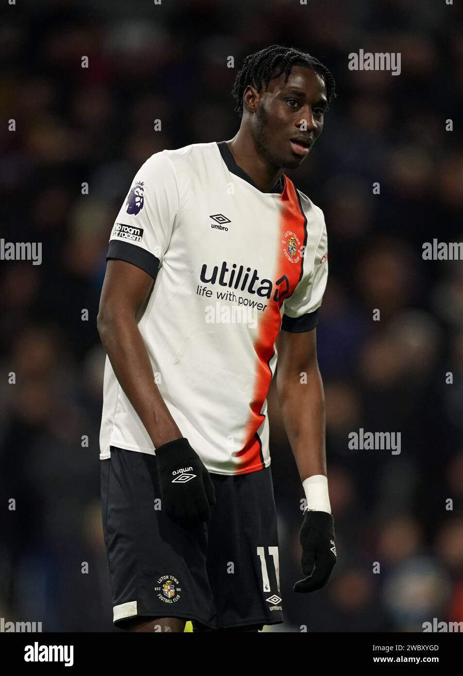 Luton Town's Elijah Adebayo during the Premier League match at Turf ...