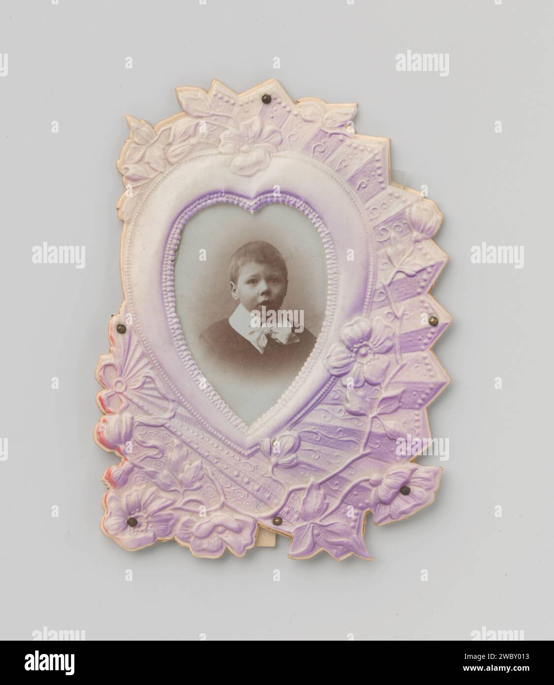Portrait of an unknown boy, 1880 - 1900 photograph. frame glass. baryta ...