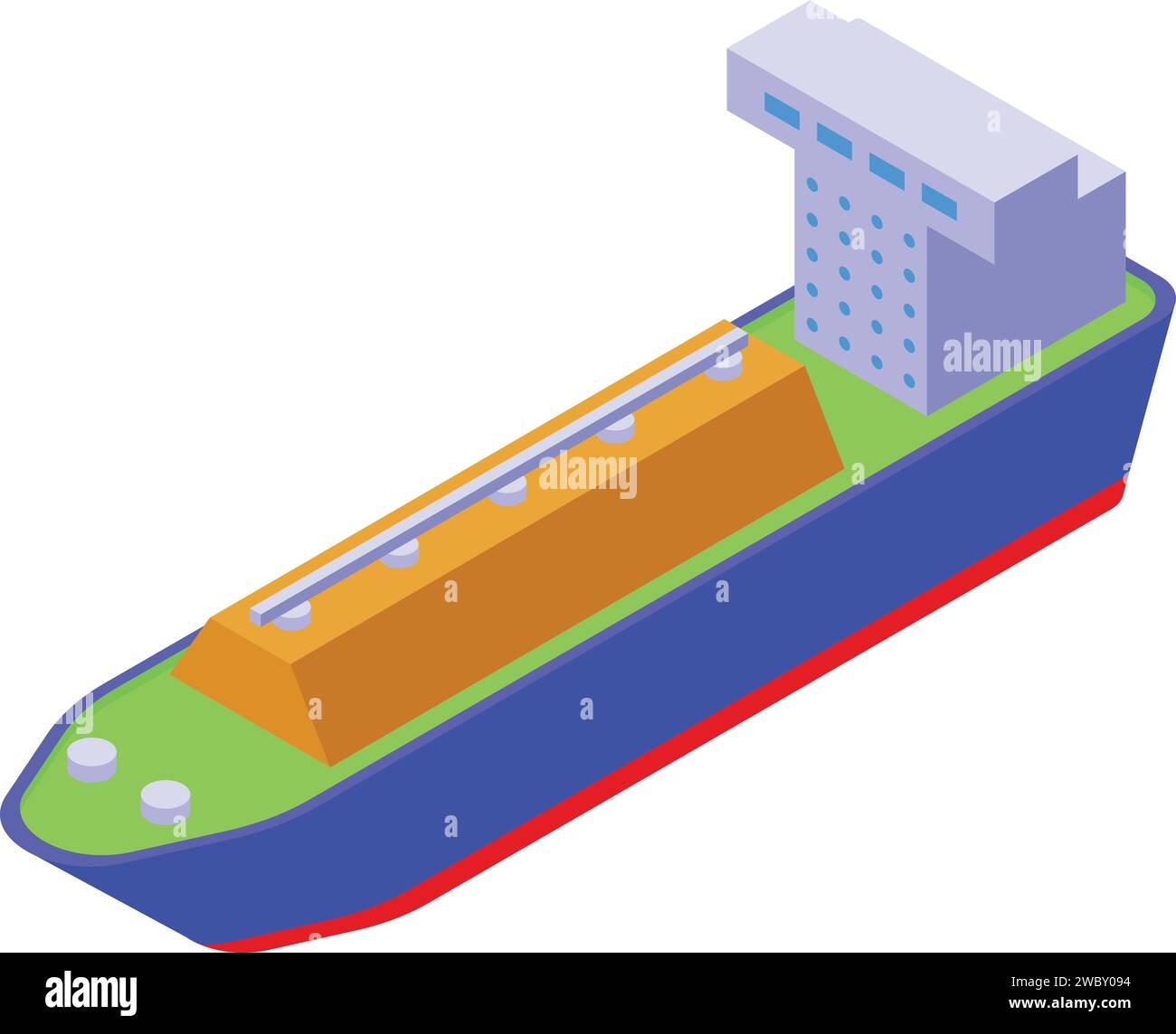 Cargo transport ship icon isometric vector. Gas carrier. Lng vessel ...