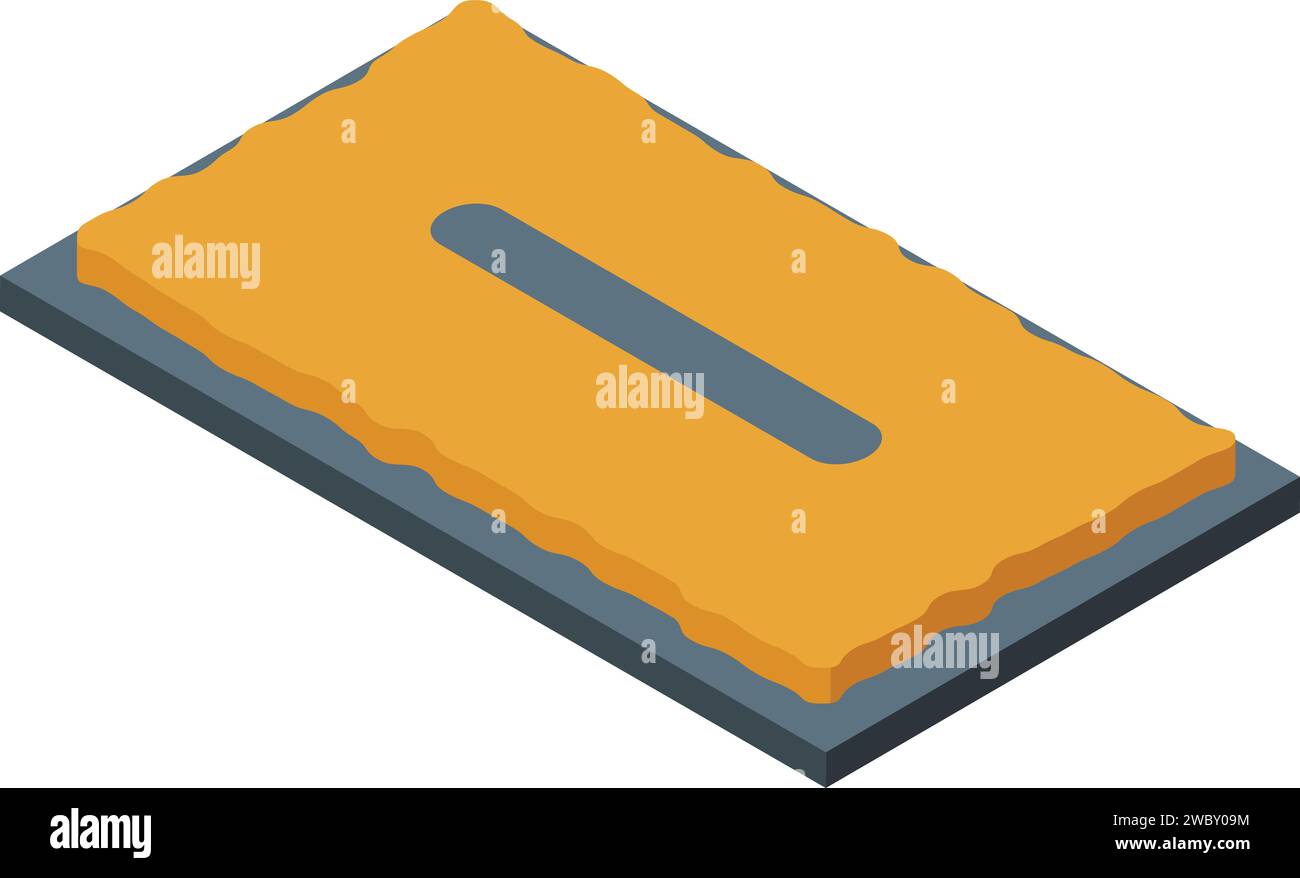 Door mat interior icon isometric vector. House foot entry. Access ...