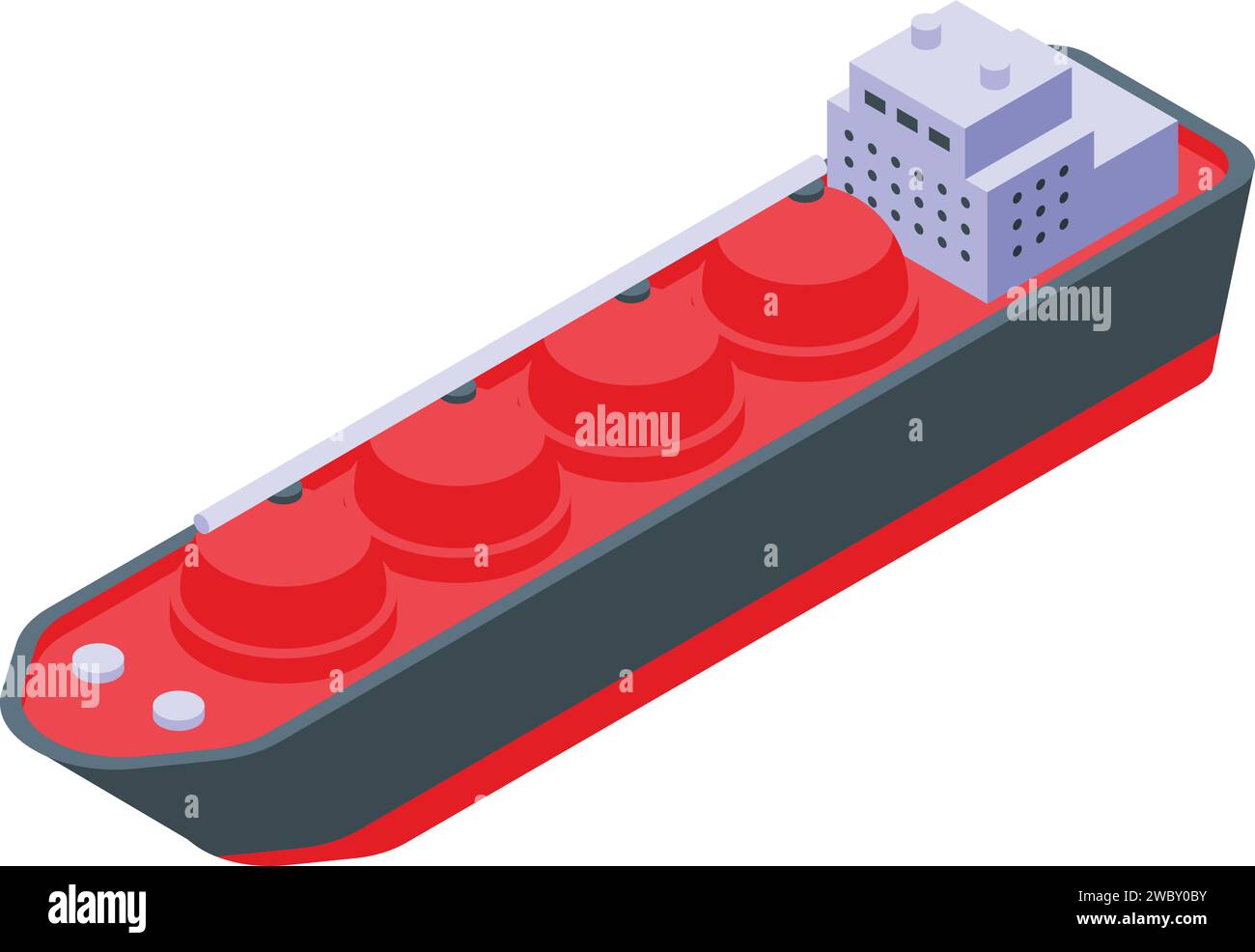 Full gas carrier ship icon isometric vector. Cargo port. Bulk sea ...
