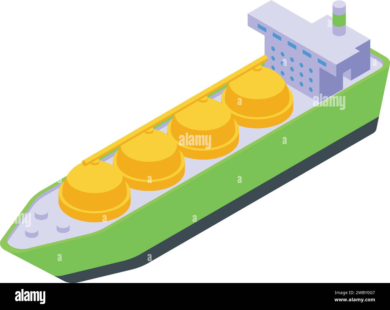 Gas carrier vessel icon isometric vector. Cargo ship. Maritime ...