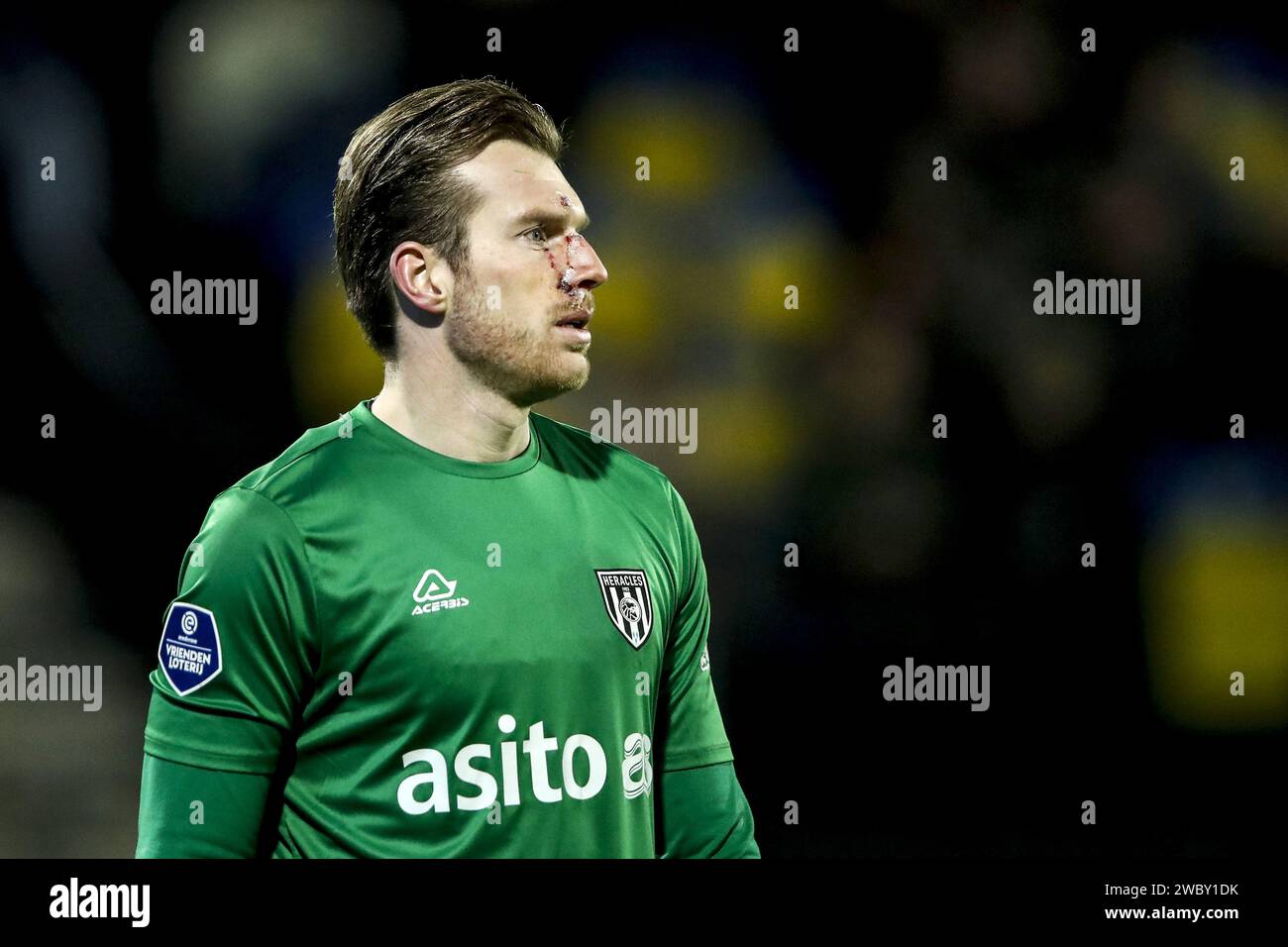 WAALWIJK - Heracles Almelo goalkeeper Michael Brouwer during the Dutch ...