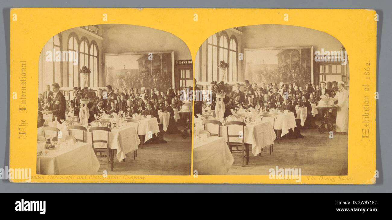 Dining room on the World Exhibition of 1862, William England, 1862 ...