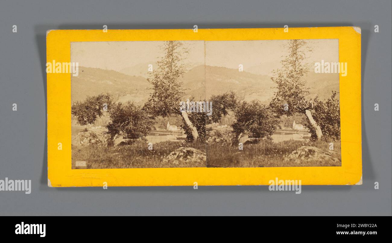 View of Ulvik on the Hardangerfjord, Norway, Knud Knudsen, 1861 - 1870 ...