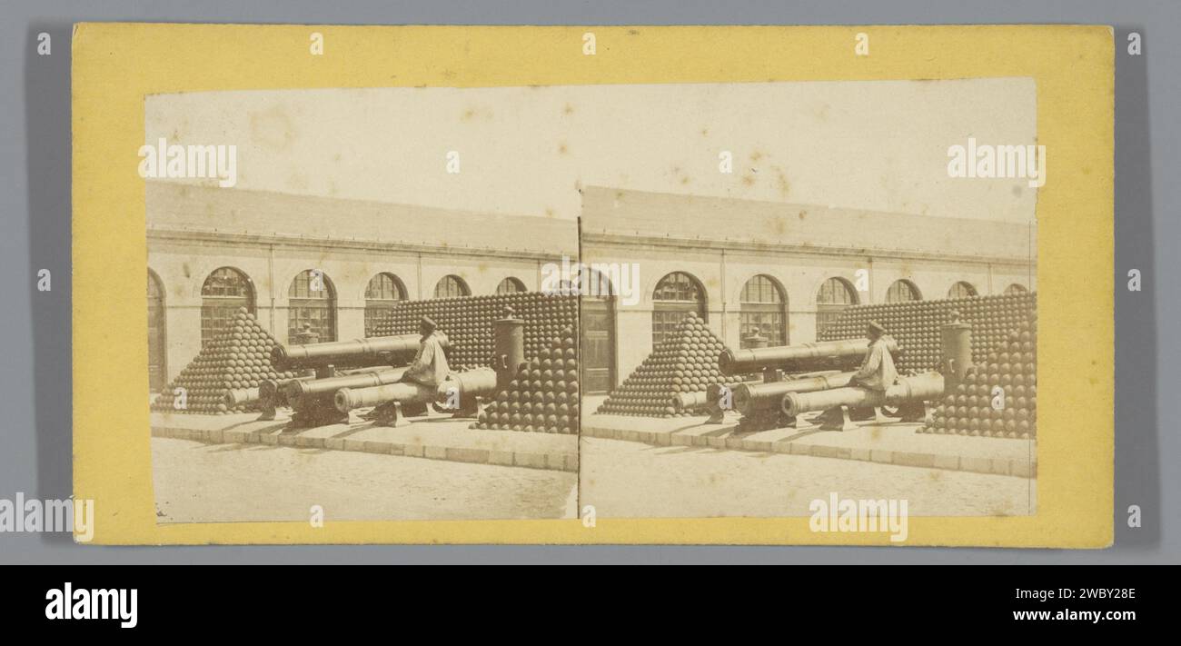 Cannons and bullets in Cherbourg, Anonymous, c. 1860 - c. 1880 ...