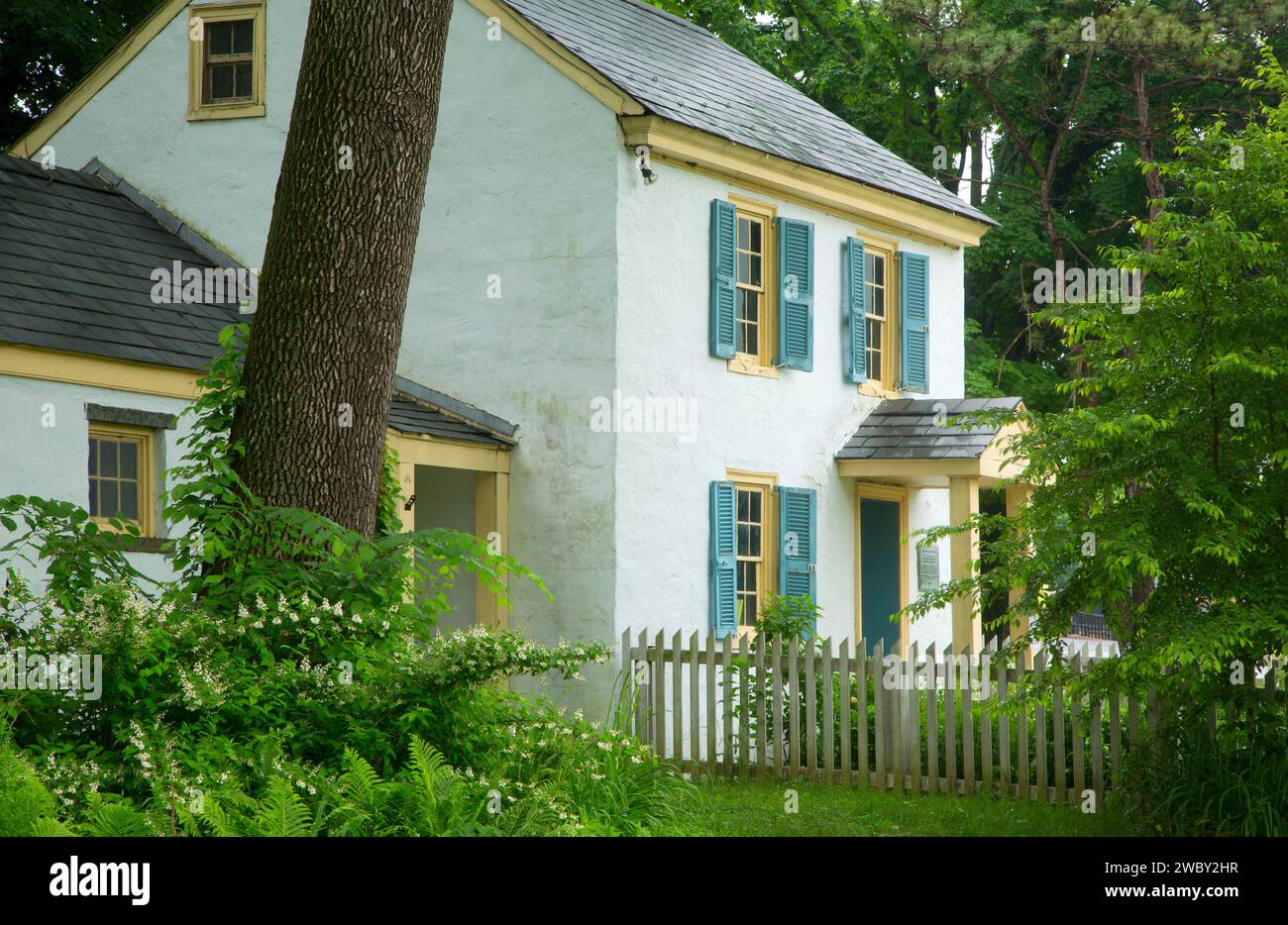 Nelson House, Washington Crossing Historic Park, New Jersey Stock Photo ...