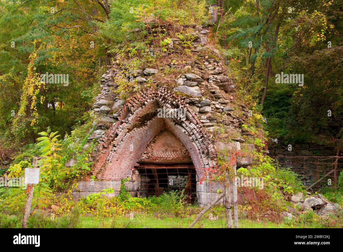 Copake Iron Works Furnace, Taconic State Park, New York Stock Photo - Alamy