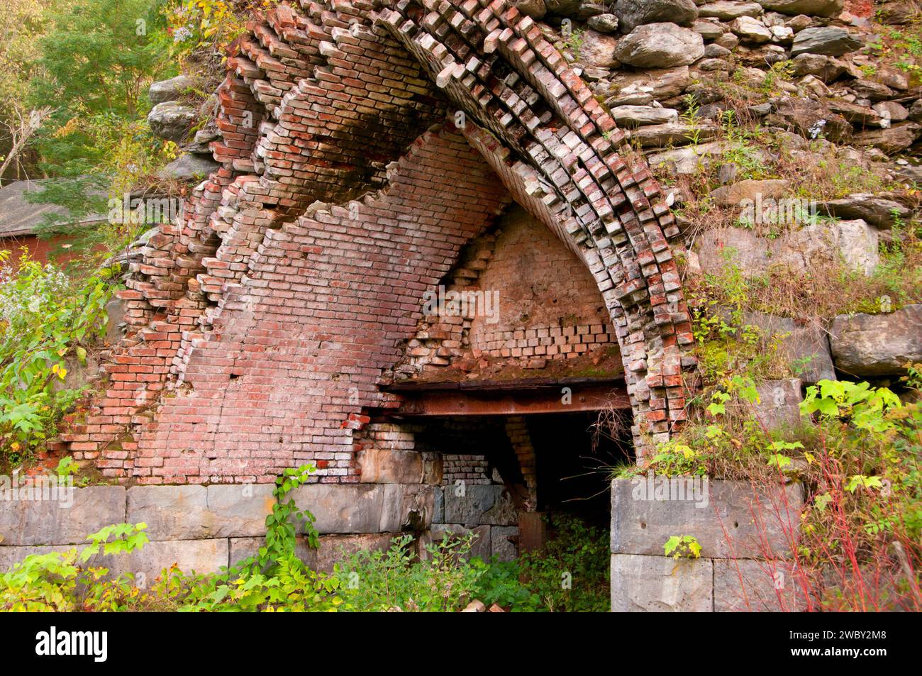 Copake Iron Works Furnace, Taconic State Park, New York Stock Photo - Alamy