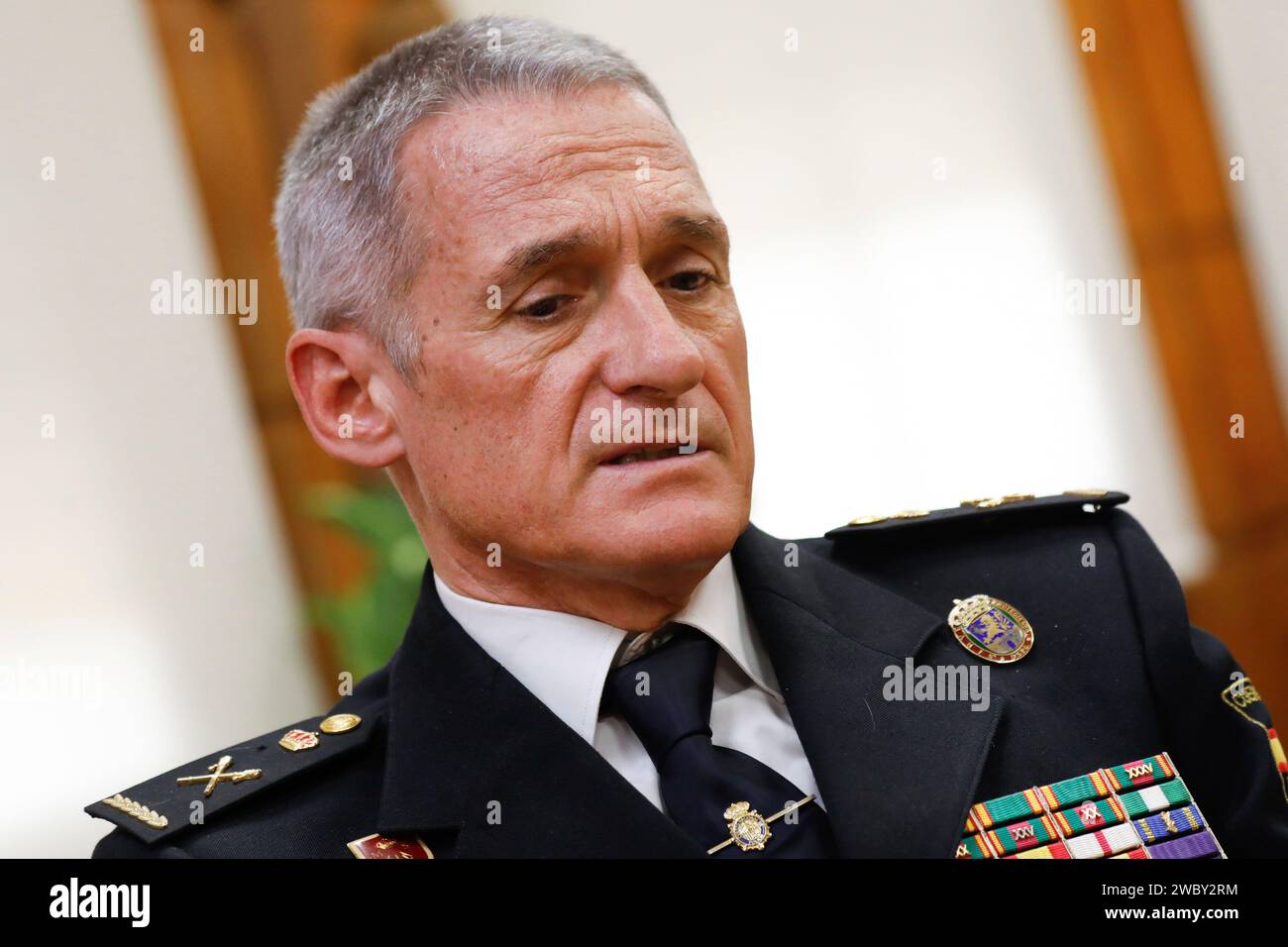 The senior police chief of the Region of Murcia, Ignacio Fermín del ...