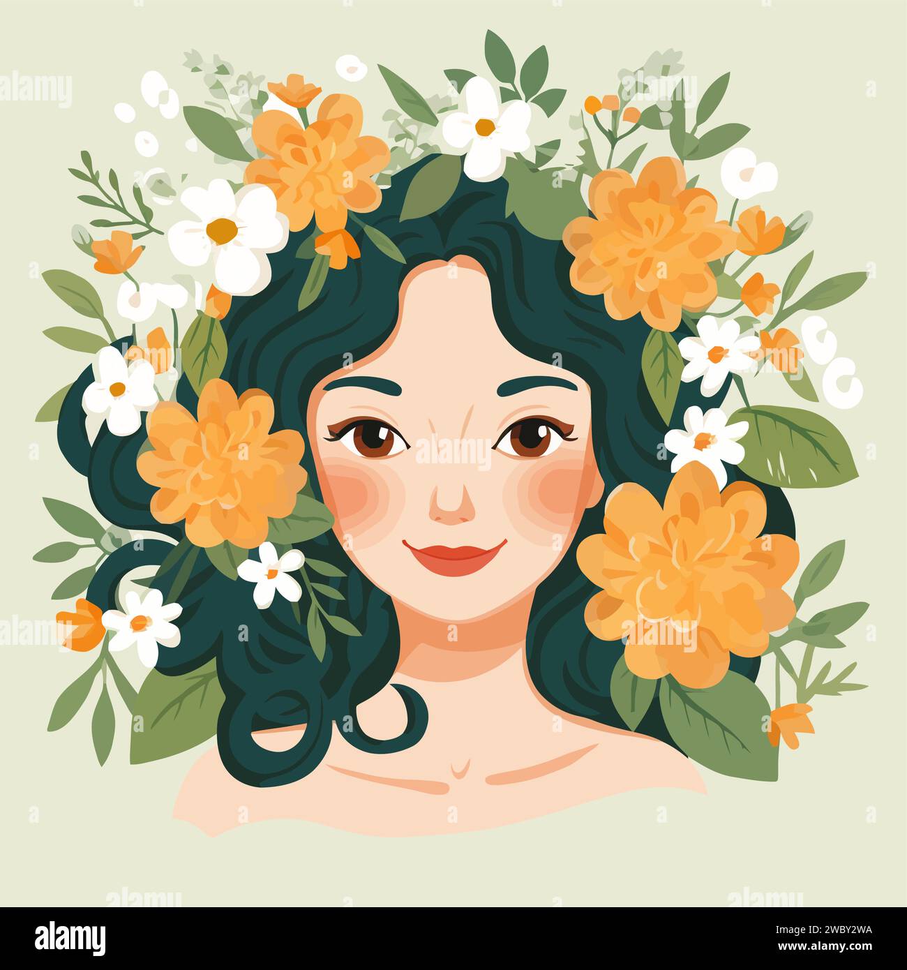 Vector illustration creative flower collection Stock Vector Image & Art ...