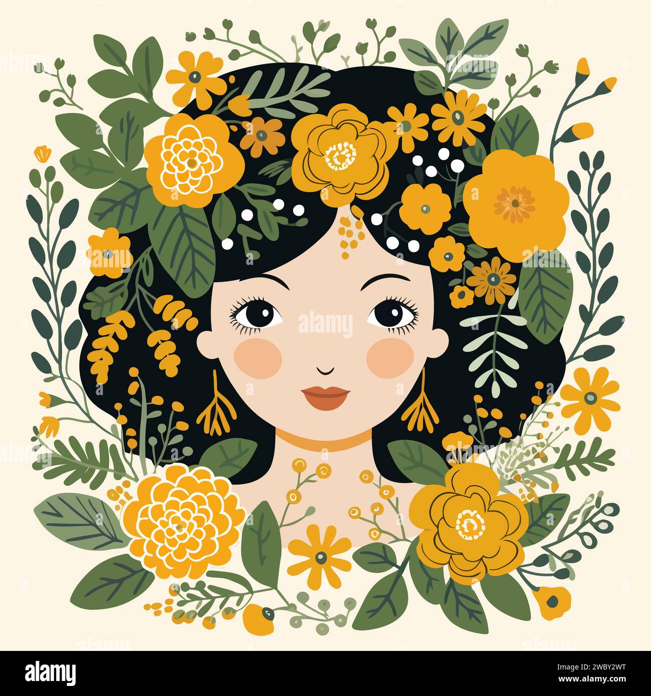 Vector illustration creative flower collection Stock Vector Image & Art ...