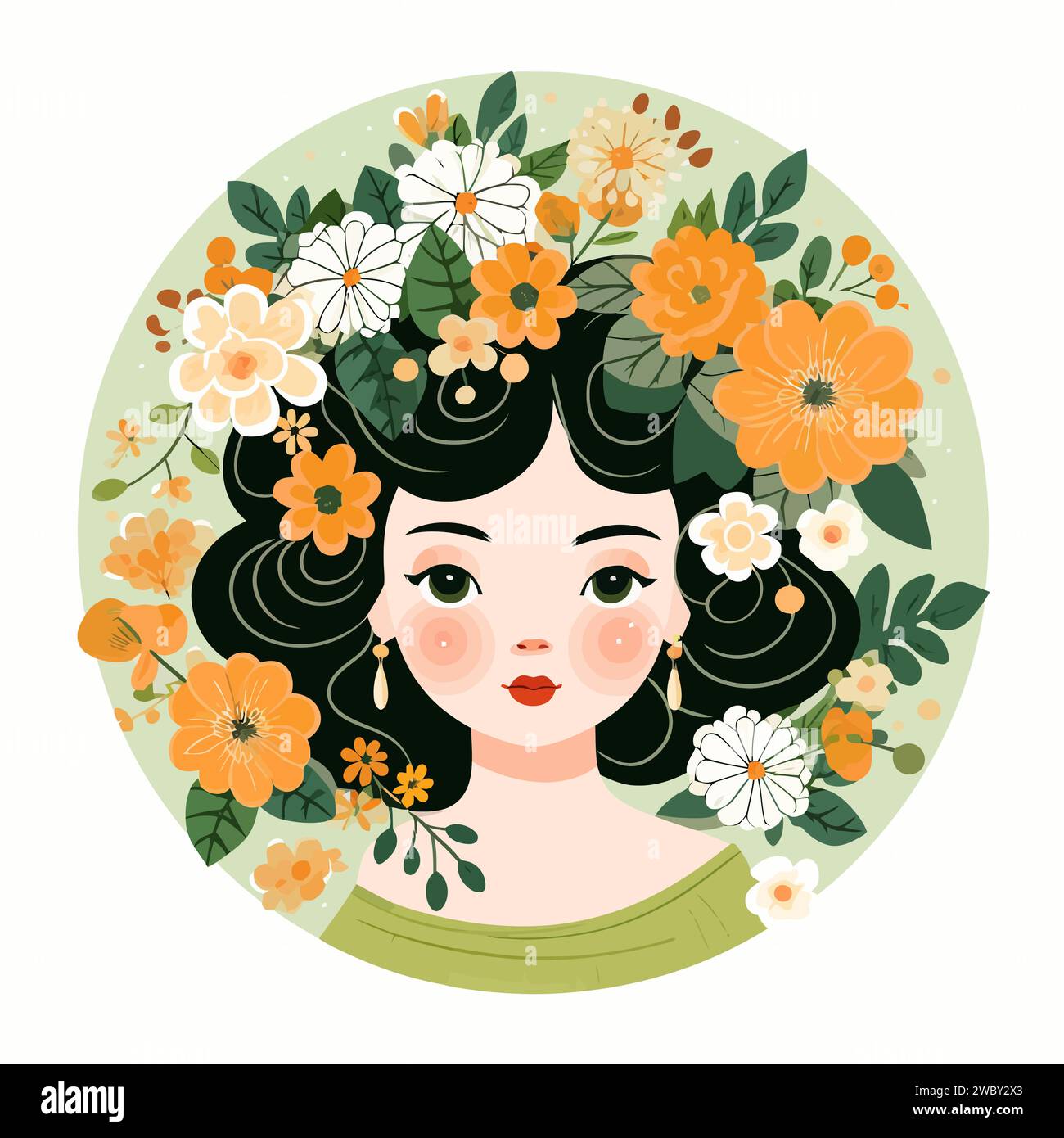Vector illustration creative flower collection Stock Vector Image & Art ...