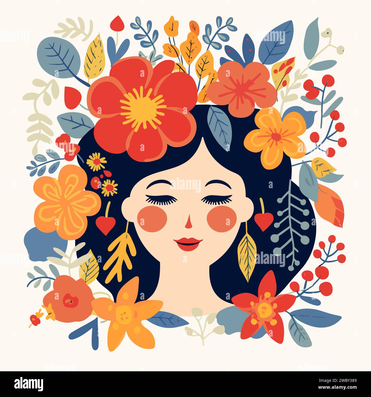 Vector illustration creative flower collection Stock Vector Image & Art ...
