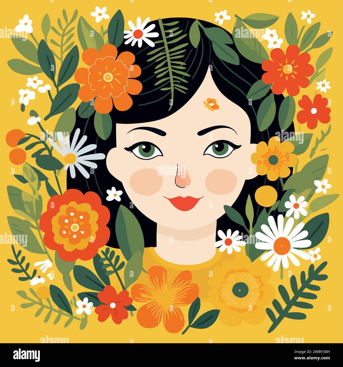 Vector illustration creative flower collection Stock Vector Image & Art ...