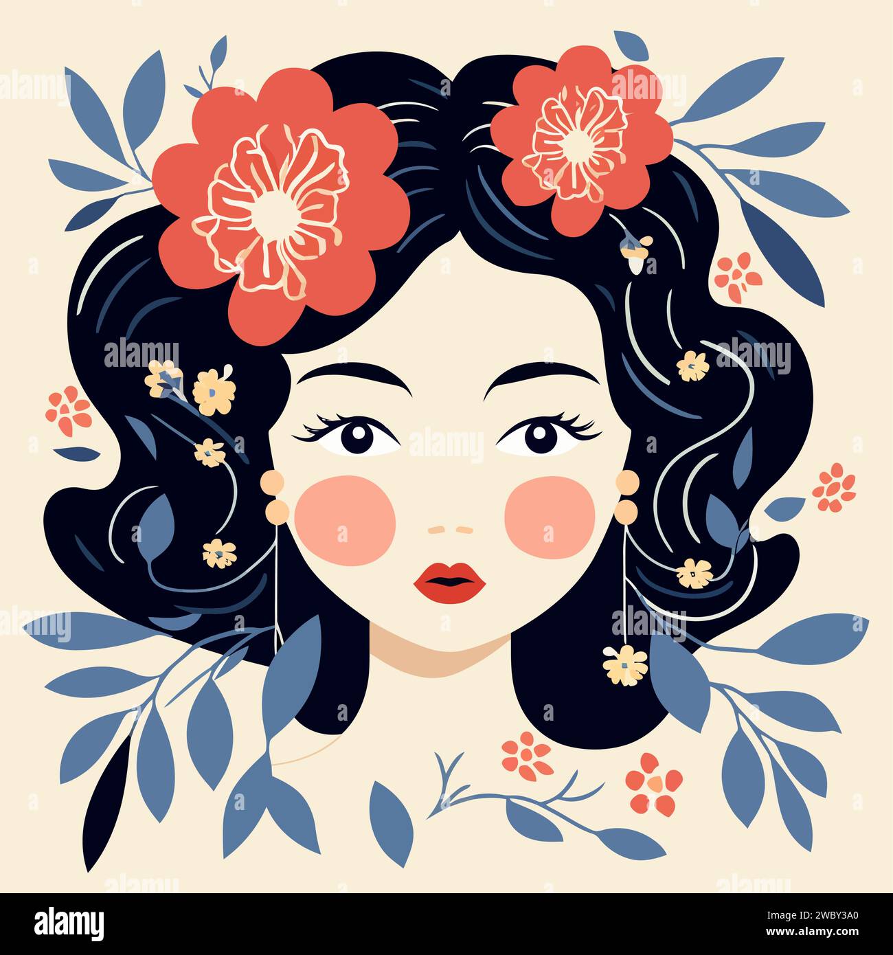 Vector illustration creative flower collection Stock Vector Image & Art ...