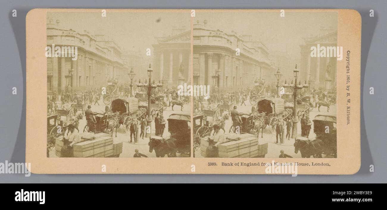 View of Bank Junction in London, Benjamin West Kilburn, 1891 ...