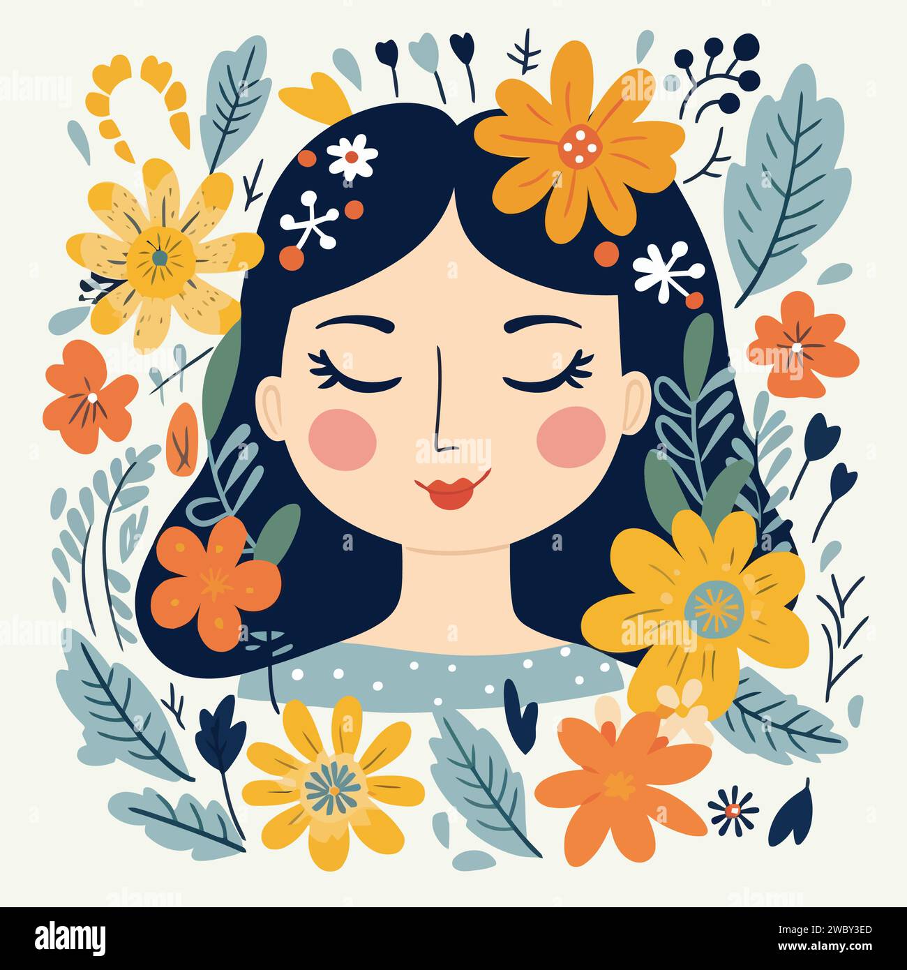 Vector illustration creative flower collection Stock Vector Image & Art ...