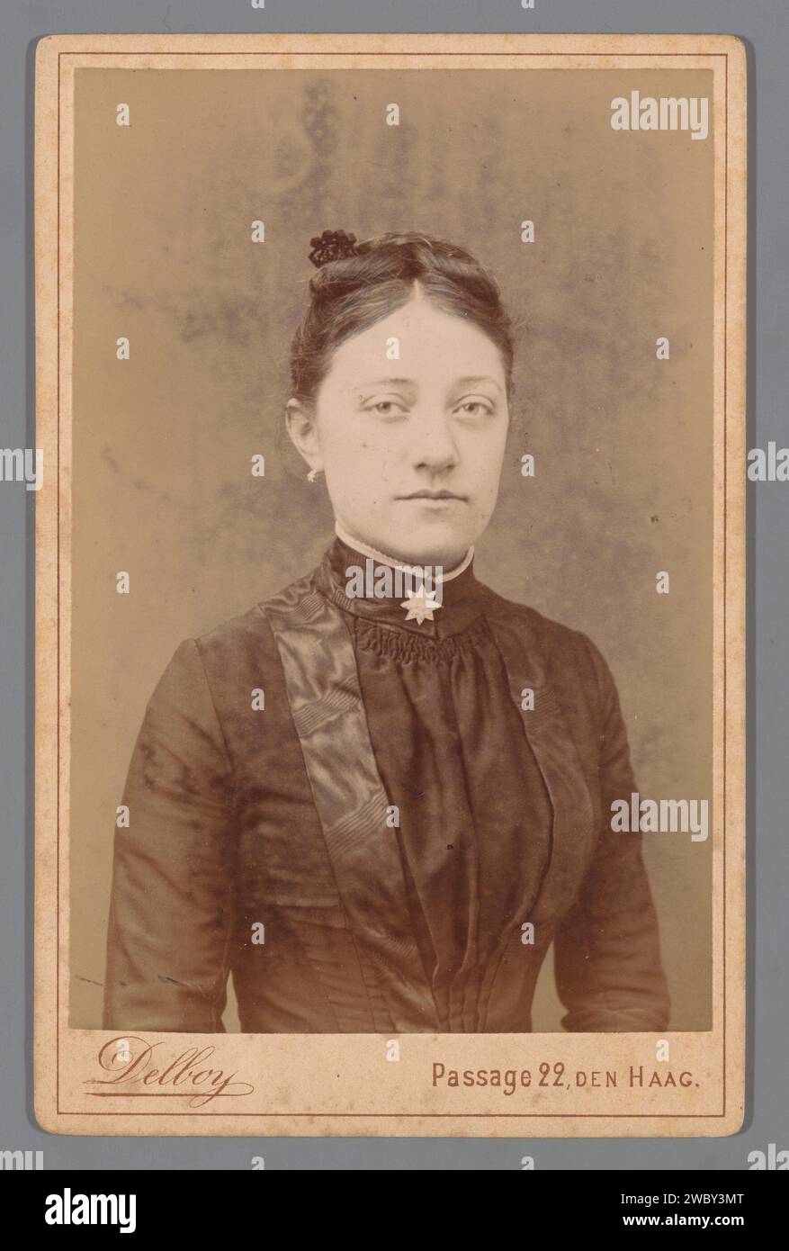 Portrait of an unknown woman, Wilhelm Frederick Antonius Delboy, 1889 ...