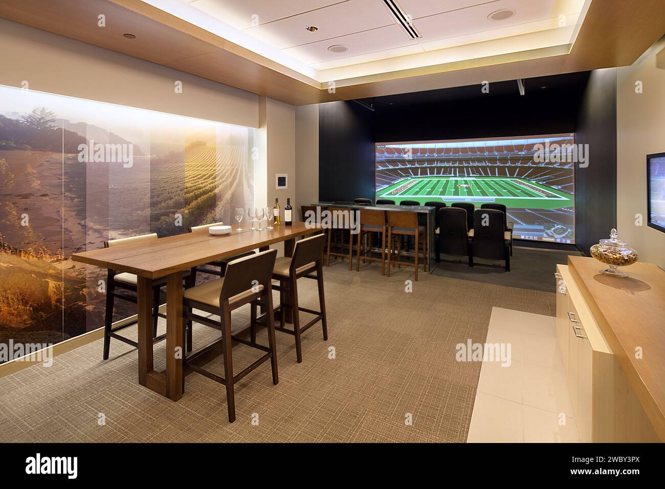 49ers Stadium Marketing Suite / Exhibit Stock Photo - Alamy