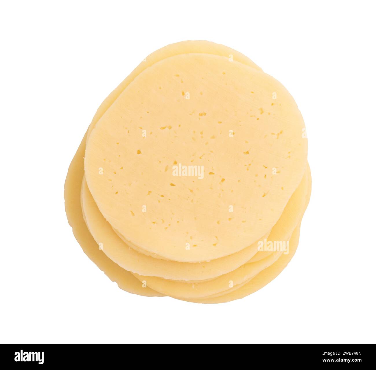 salami round cheese isolated on white background with clipping path ...