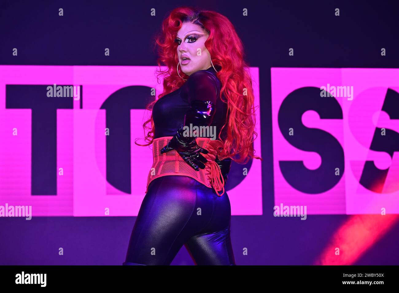 London, UK. 12th Jan, 2024. Tomara Thomas performs at the Party kickoff ...