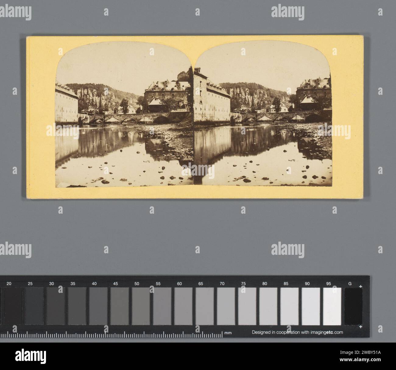 View of Clausen, a neighborhood in Luxembourg, Anonymous, 1861 - 1870 ...