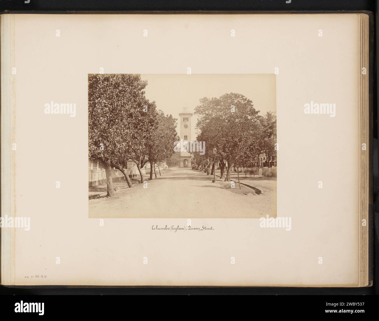 View of the lighthouse in Queen Street, Colombo, Sri Lanka, W.L.H ...