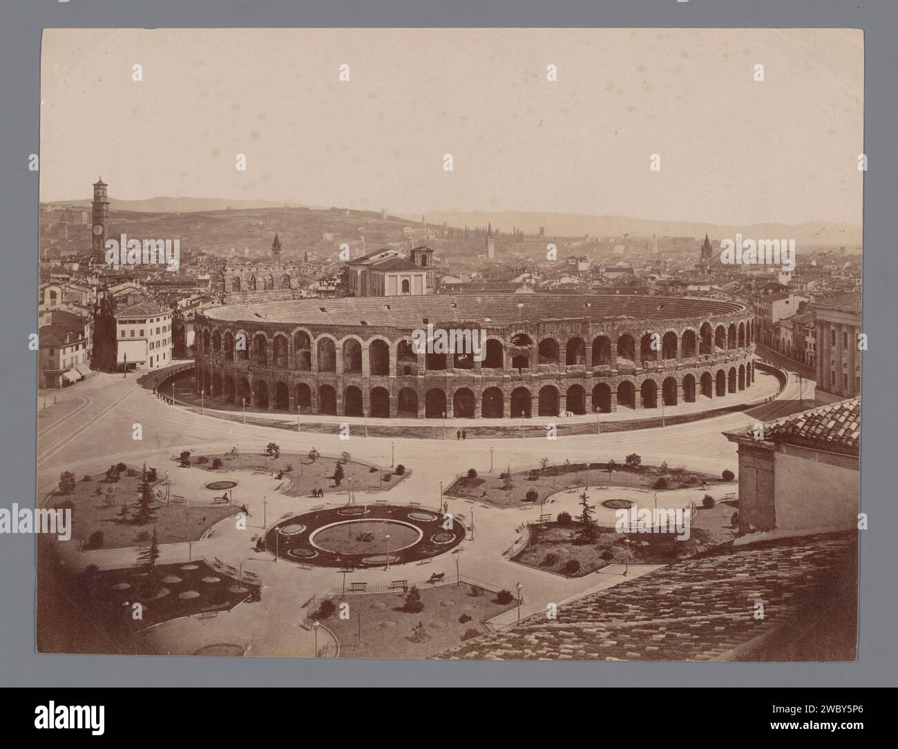 View of the Arena of Verona, Italy, Anonymous, 1851 - 1900 photograph ...