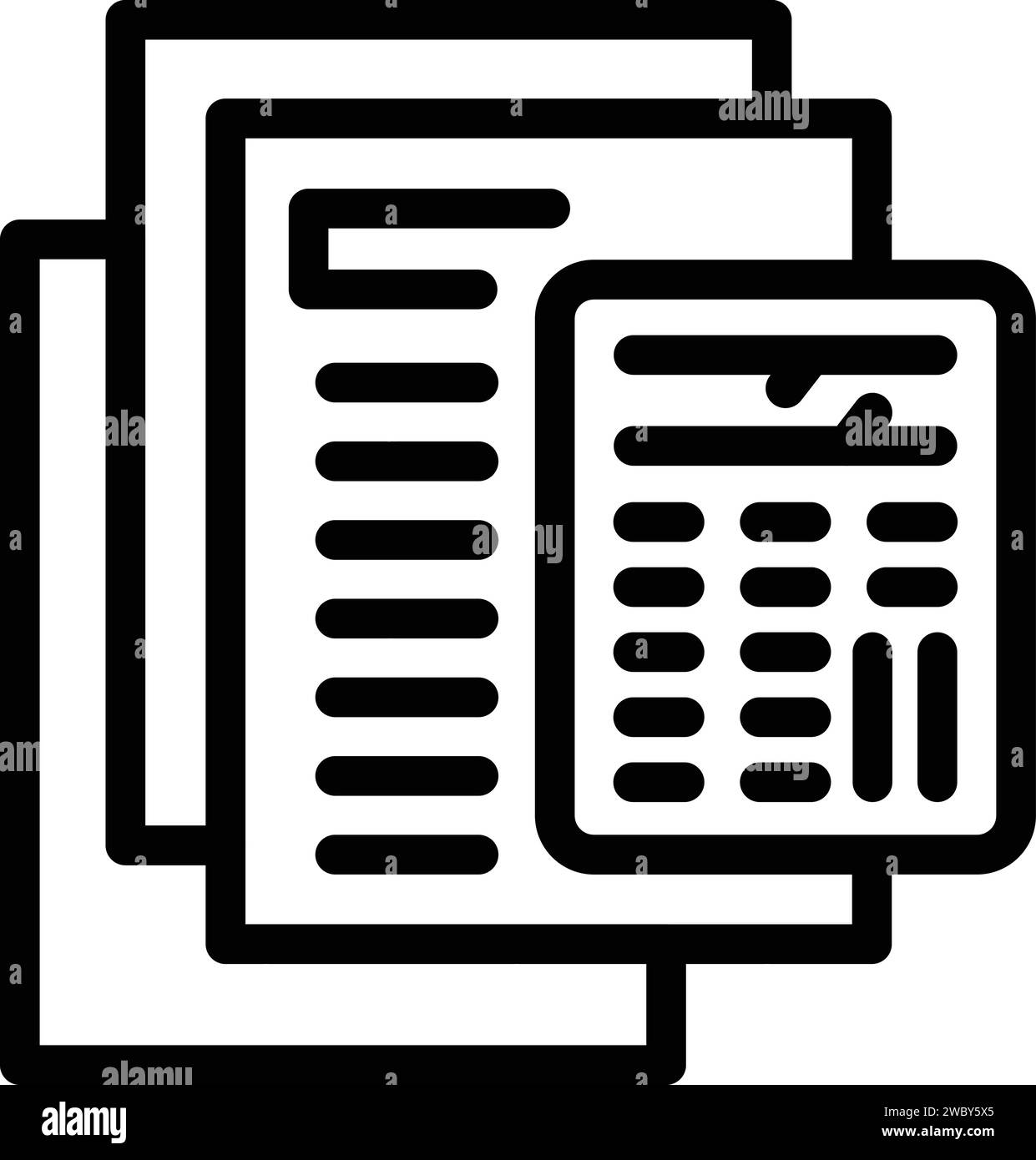 Ecology papers document icon outline vector. Social governance. Smart ...