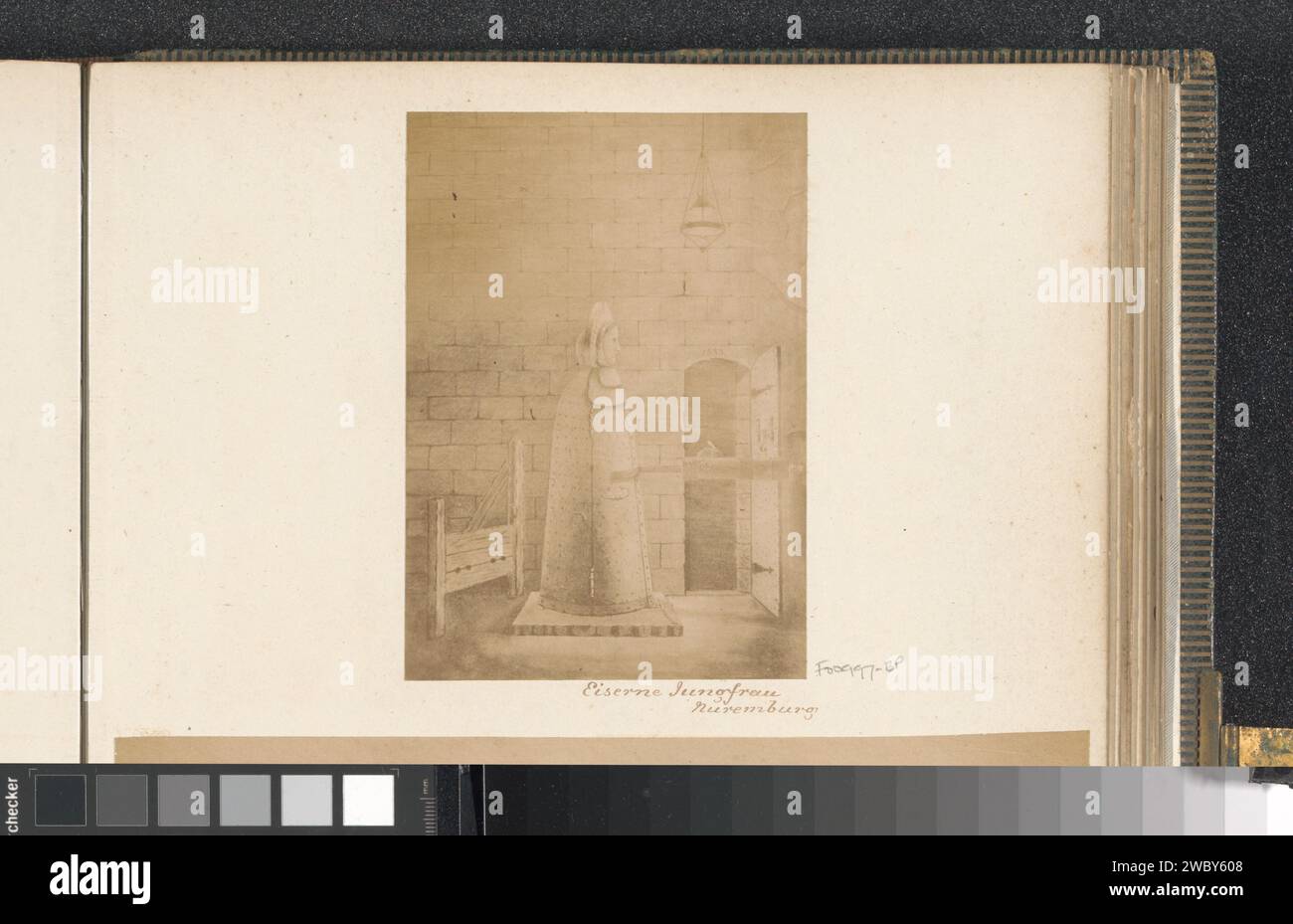 Photo production of (presumably) a drawing of the Eiserne Jungfrau ...