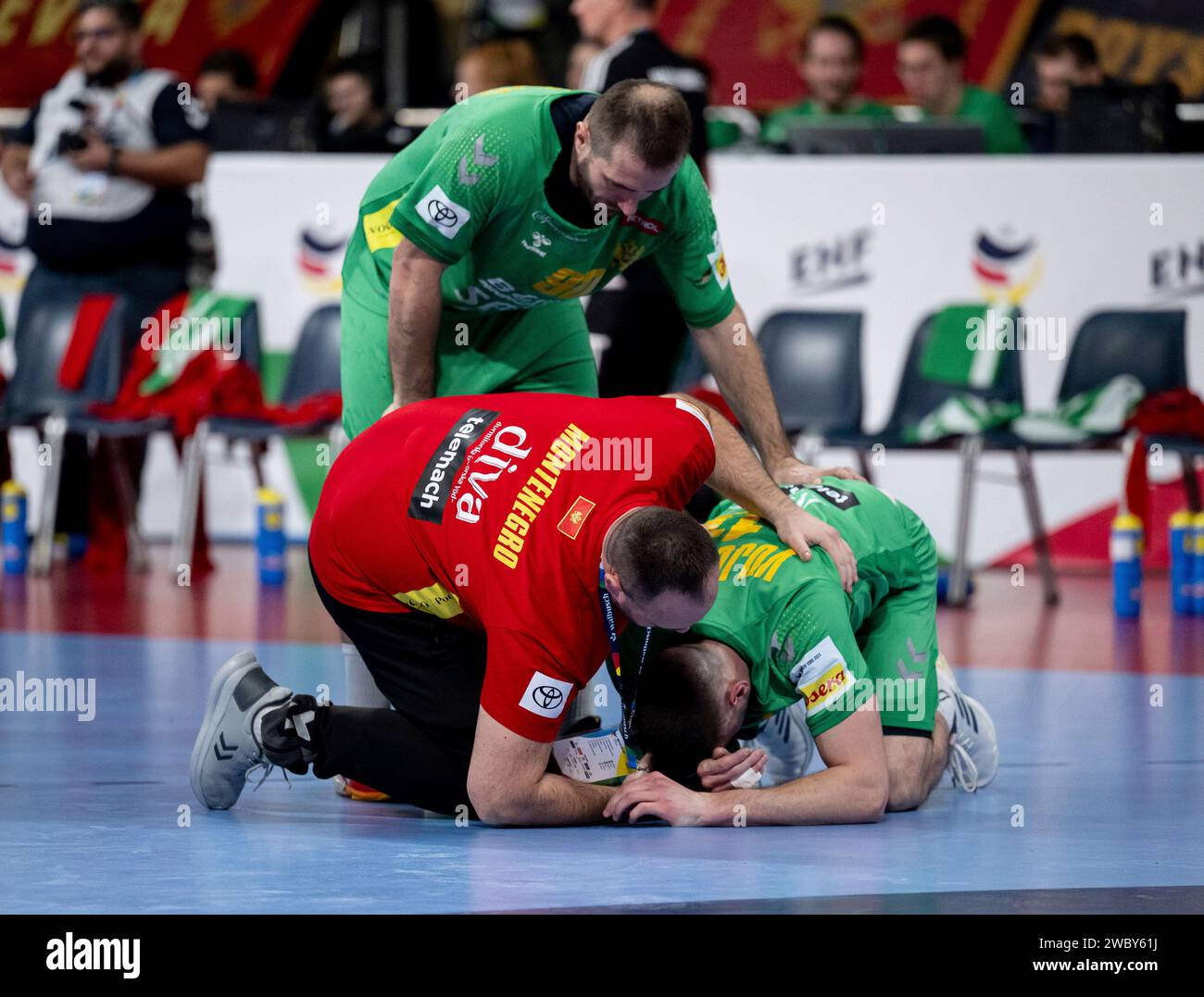 Muenchen, Deutschland. 12th Jan, 2024. Branko Vujovic (Montenegro, #11 ...