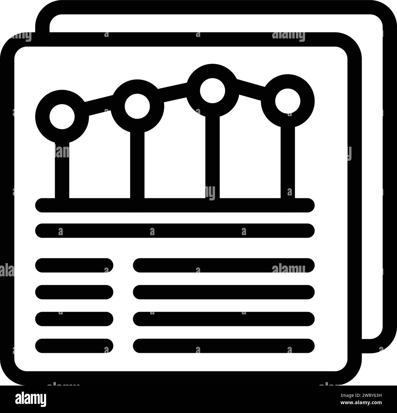 Data smart finance icon outline vector. Chart city future. Economy ...